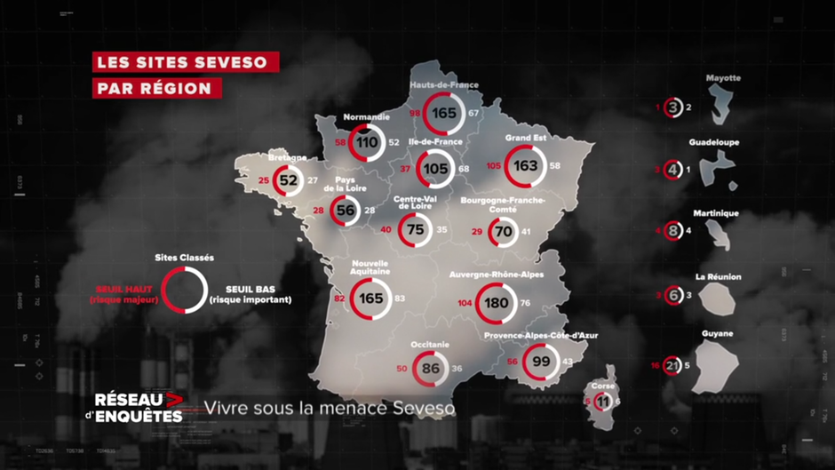 Réseau d’enquêtes : Vivre sous la menace Seveso | FranceTvPro.fr