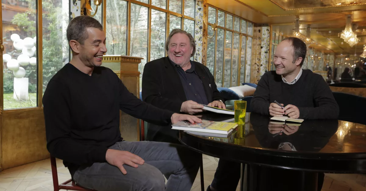 magazine présenté par Ali Baddou avec Gérard Depardieu et Mathieu Sapin ...